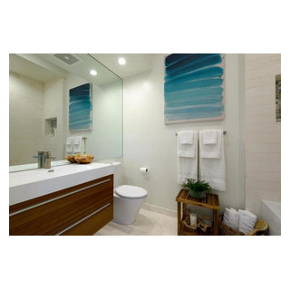 Midcentury Modern Santa Barbara Foothills - Bathroom - Santa Barbara ...