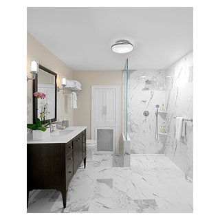 Modern white bathroom - Transitional - Bathroom - Chicago - by ...