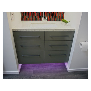 MSTR BATH VANITY - floating with toe-kick LED lighting - Contemporary ...