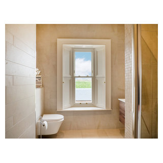 Narrow Sliding Sash Window In Bathroom - Traditional - Bathroom ...