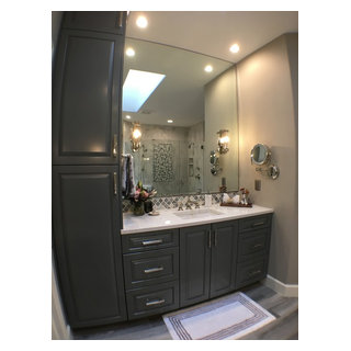 Navigating an awkward bathroom layout - Transitional - Bathroom ...