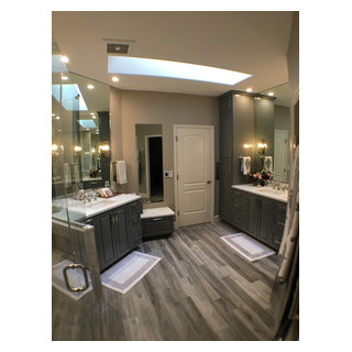 Navigating an awkward bathroom layout - Transitional - Bathroom ...