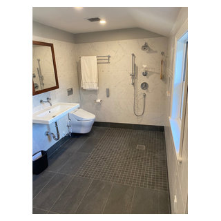 New master bathroom - zero entry shower - Contemporary - Bathroom ...