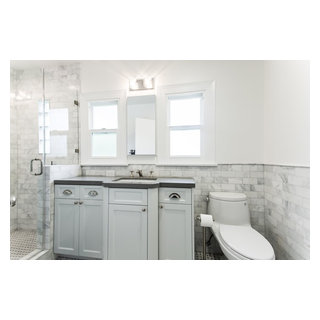 One piece toilet with custom tp stand - Modern - Bathroom - Los Angeles ...