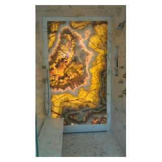 Onyx Shower Wall - Backlit - Modern - Bathroom - Atlanta - by ...