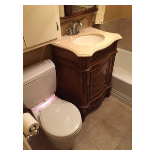 Our guest bathroom gets a "MG" - Asian - Bathroom - Los Angeles - by ...