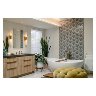 Palm Springs William Cody Tennis Club Bungalow - Rétro - Salle de Bain ...