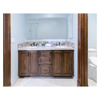 Custom Vanity with Clear Alder Cabinetry - Victorian - Bathroom - San ...