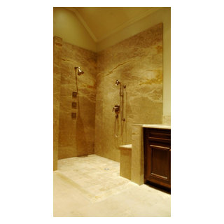 Popular Marble Slab Shower - Contemporary - Bathroom - Dallas - by ...