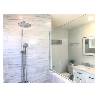 Portsmouth Project Master Bath - Transitional - Bathroom - Boston - by Silver Lining Home Design ...