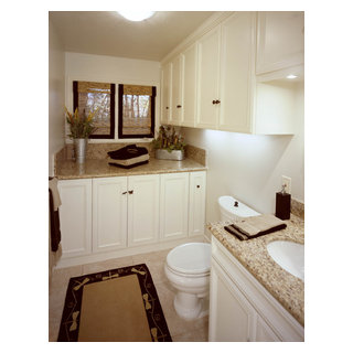 Powder room laundry combo in Pasadena, CA - Traditional - Bathroom ...
