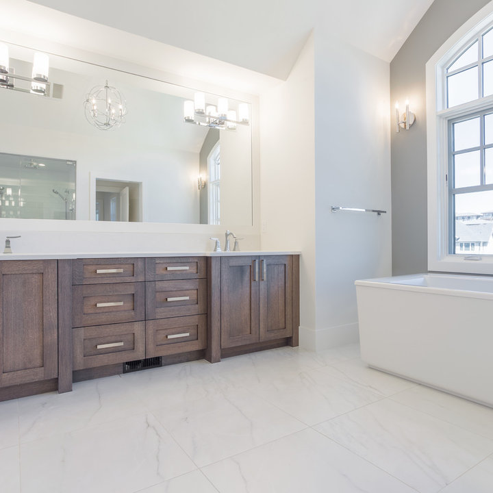 Rift Cut White Oak Vanity - Photos & Ideas | Houzz