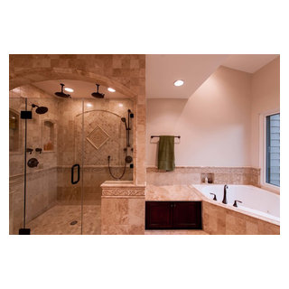 Roman-style Bath Adds Splendor to Reston Townhome - Traditional ...