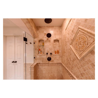 Roman-style Bath Adds Splendor to Reston Townhome - Traditional ...