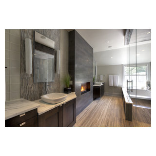 Rough luxe farmhouse - Contemporary - Bathroom - New York - by At Home ...