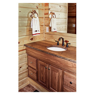Rustic Cabin Charm - Rustic - Bathroom - St Louis - by Semco Stone | Houzz