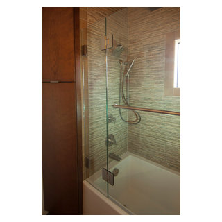 Rustic Meets Mid-Century Modern - Contemporary - Bathroom - Los Angeles ...