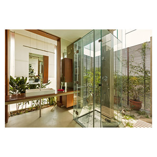 S Residence Def Col - Contemporary - Bathroom - Delhi - by Kumar ...