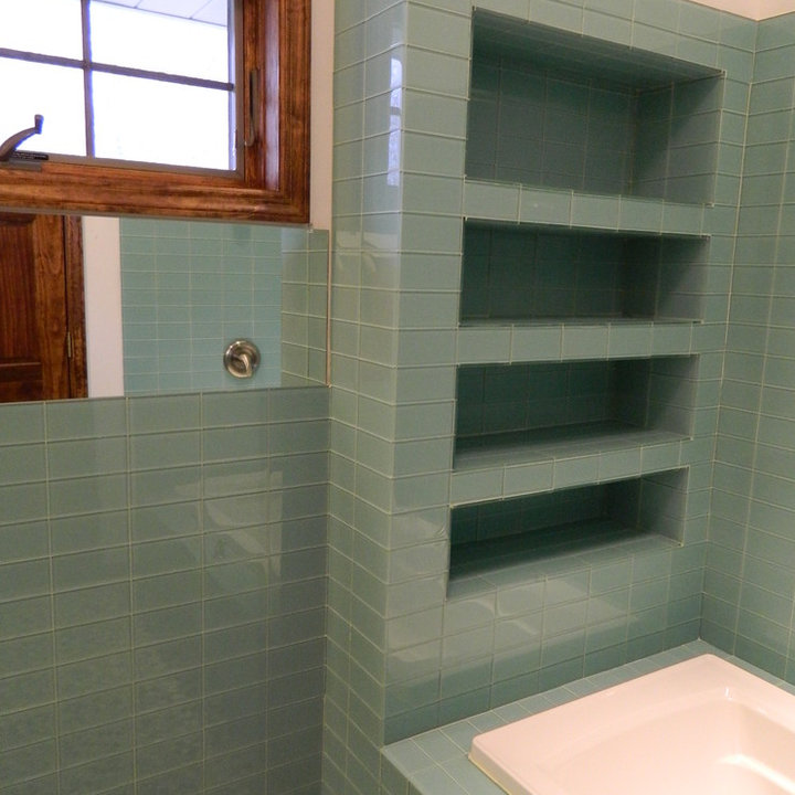 Sage Green Subway Glass Tile - Photos & Ideas | Houzz