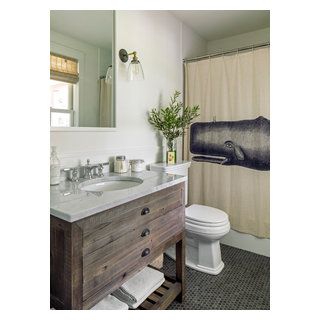 Sandy House- Powder Room - Beach Style - Bathroom - Boston - by LDa ...