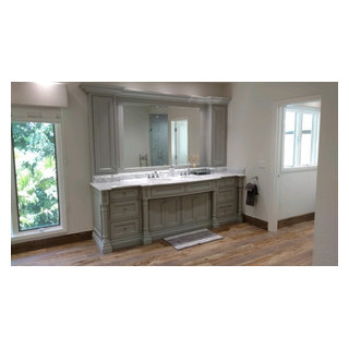 Siesta Key Dream Bathroom Marble Countertop - Transitional - Bathroom ...