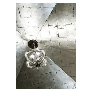 Silver leaf ceiling - Contemporary - Bathroom - Chicago | Houzz