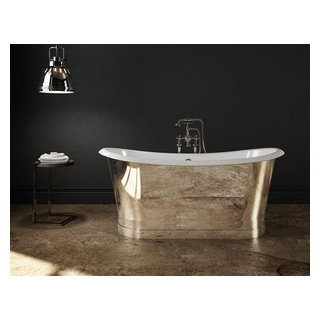 SLIK PORTFOLIO - POLISHED CHROME CAST IRON FREESTANDING BATH ...