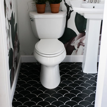 75 Beautiful Half Tiled Bathroom Ideas and Designs - August 2023 | Houzz UK