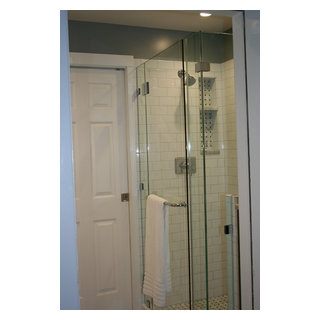 Small Pass-Through Marble Bath - Traditional - Bathroom - San Francisco ...