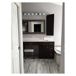 Solomon master bathroom renovation - Contemporary - Bathroom - Miami ...