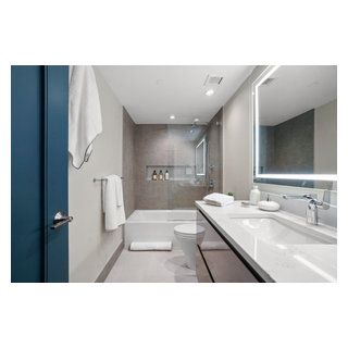 Guest Master Bathroom - Contemporary - Bathroom - Boston - by Joshua ...