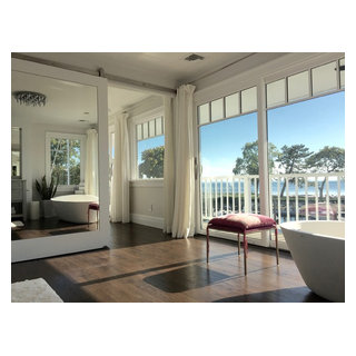 Stamford Contemporary Master Bath - Transitional - Bathroom - New York ...