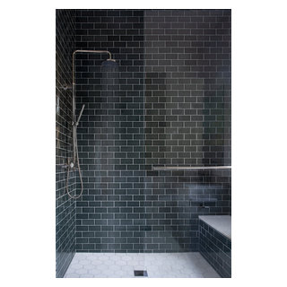 Subway Tile Shower in Cyclone - Transitional - Bathroom - San Francisco ...