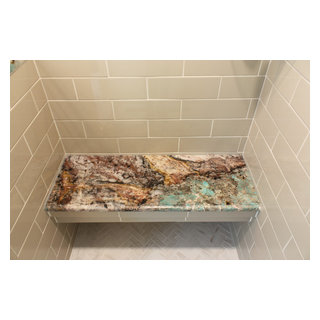 Terrazzo and Amazonite Quartzite - Traditional - Bathroom - Louisville ...