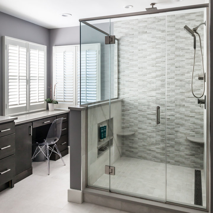 Texture Tile Shower - Photos & Ideas | Houzz