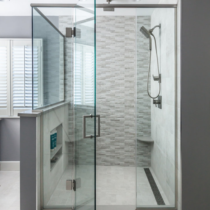 Texture Tile Shower - Photos & Ideas | Houzz