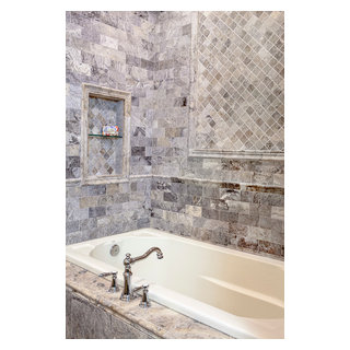 The Claros Silver Travertine Collection - Bathroom - Minneapolis - by ...