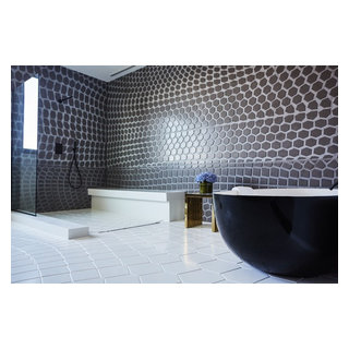 The "Hive" wall panels - Bath - Modern - Bathroom - Los Angeles - by ...
