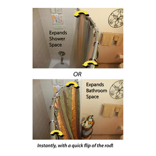 The Space Saving Power of the Rotator Rod - Traditional - Bathroom ...