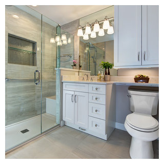Tiny Master Bath Made Better with Bigger Shower and More Storage ...