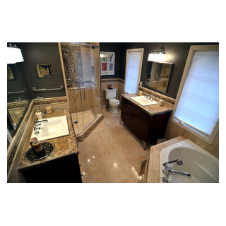 Travertine Master Bathroom - Mediterranean - Bathroom - Milwaukee - by ...
