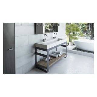 Trueform Concrete Sink - Outland 60V - Contemporary - Bathroom - New ...