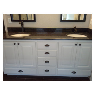 Vanity cabinets done by Tile By Tony - Traditional - Bathroom - Other ...
