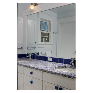 Vetrazzo - Cobalt Skyy - Traditional - Bathroom - Detroit - by CIOT ...