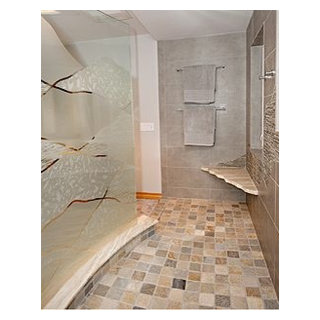 Walk in Shower bench - Contemporary - Bathroom - Seattle - by Taylored ...