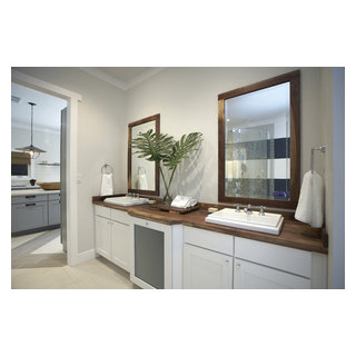 Walnut Vanity Top - Contemporary - Bathroom - Dallas - by User | Houzz