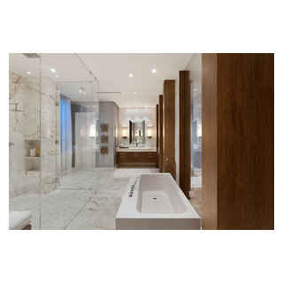 Warm Modern in Boca Raton - Modern - Bathroom - Miami - by Marc ...