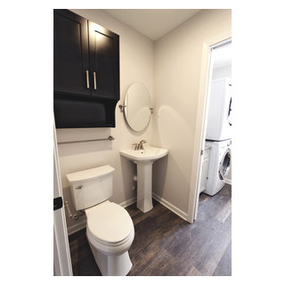 Waypoint Painted Harbor Cabinets and Lenova - Transitional - Bathroom ...