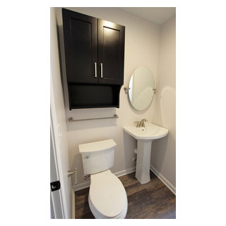 Waypoint Painted Harbor Cabinets and Lenova - Transitional - Bathroom ...
