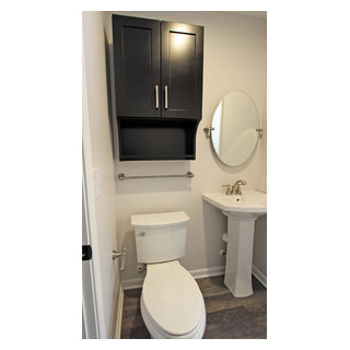 Waypoint Painted Harbor Cabinets and Lenova - Transitional - Bathroom ...